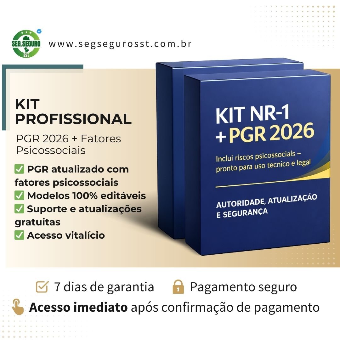 Kit PGR Psicossocial - NR1 - SegSeguroSST
